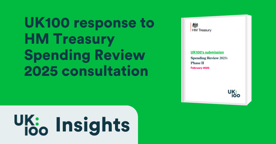 UK100 response to the Spending Review 2025 | UK100